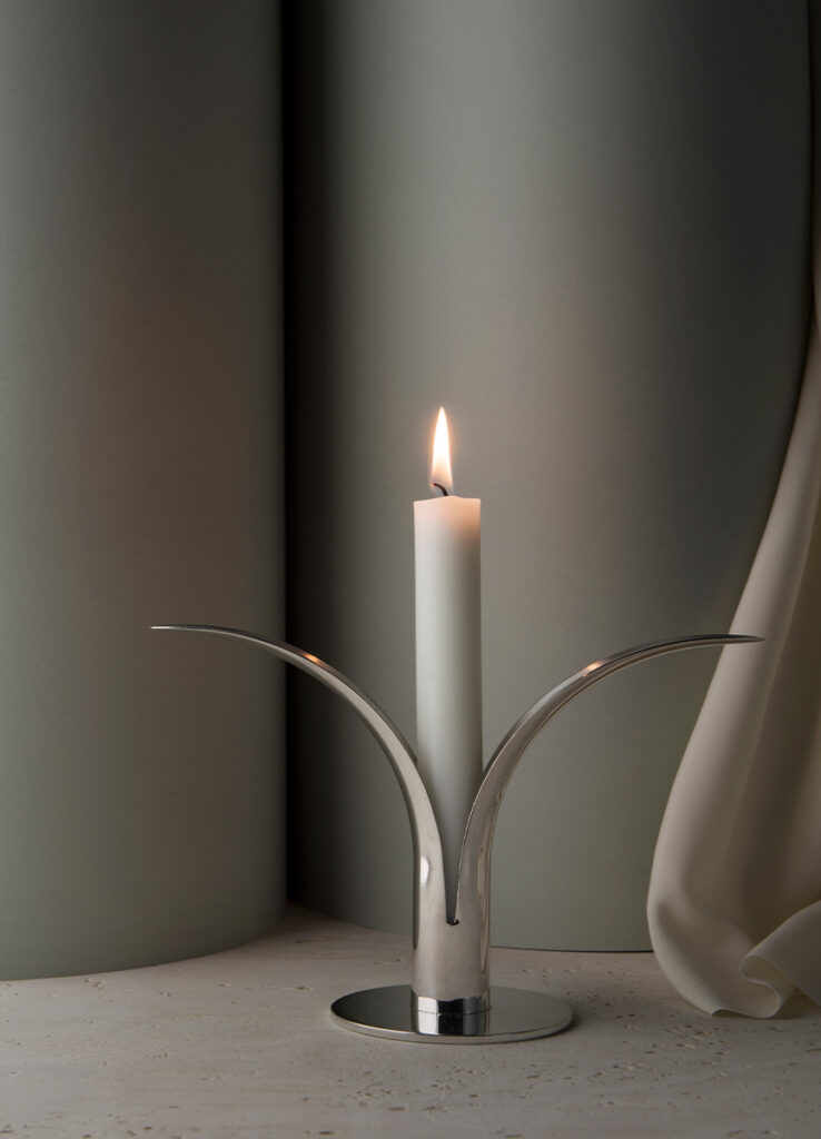 Lily Candlestick | Silver - Crush Concept